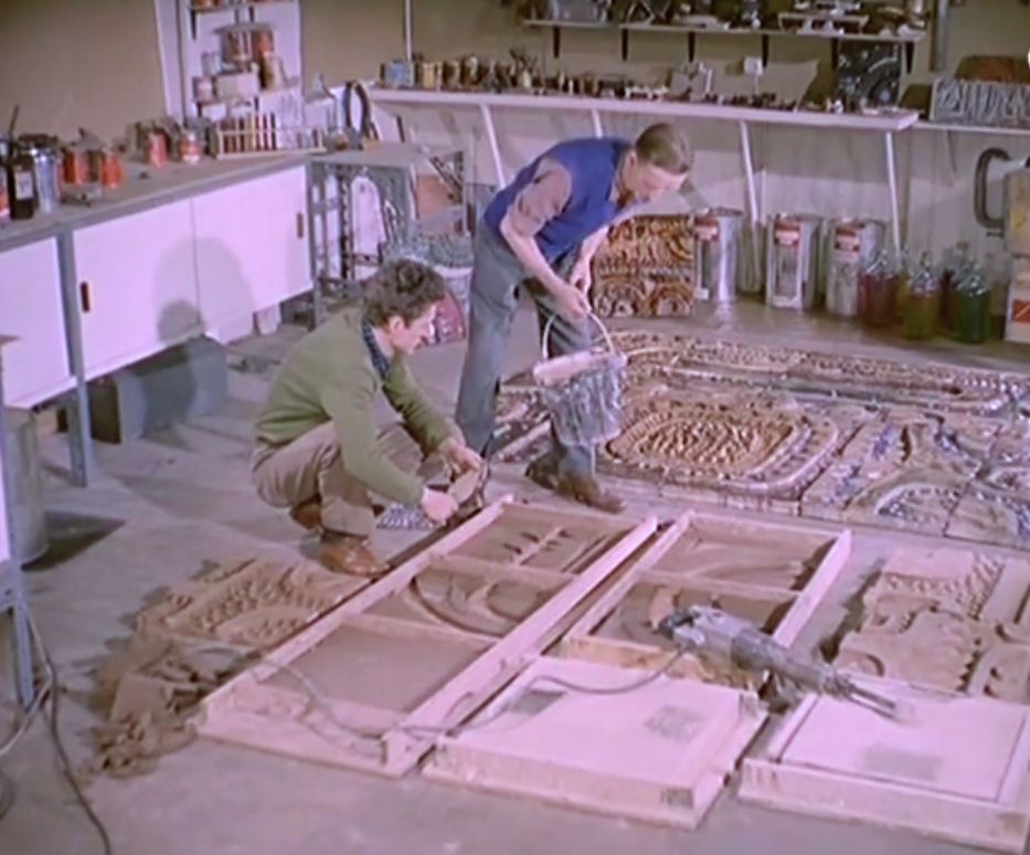 William Mitchell at work, 1960