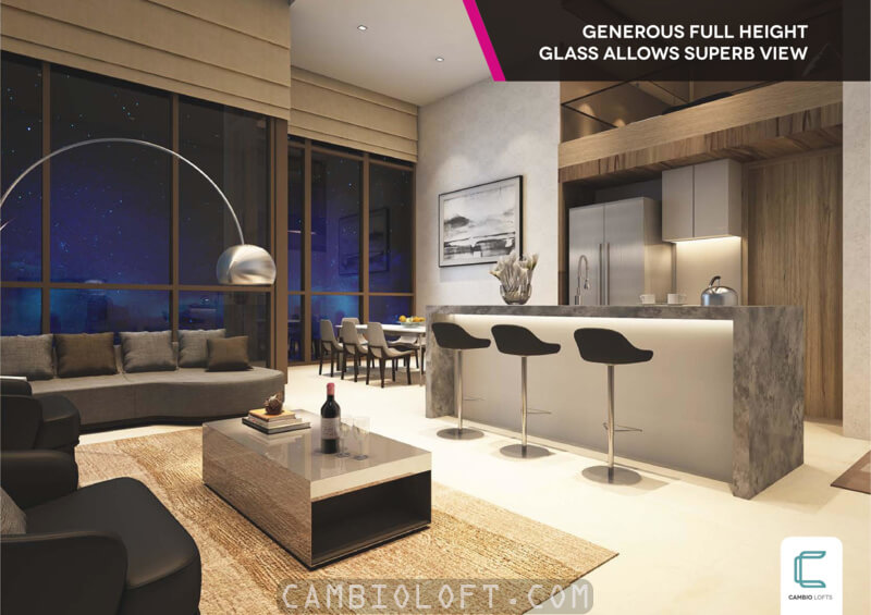 Contoh Design Interior Apartemen Cambio Loft Alam Sutera