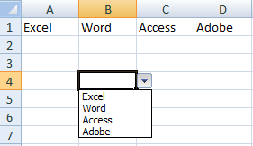 How to add Drop-down list in Excel