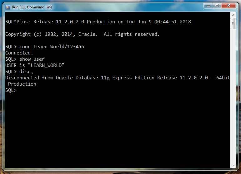 Oracle SQL - Get Started - Learn World