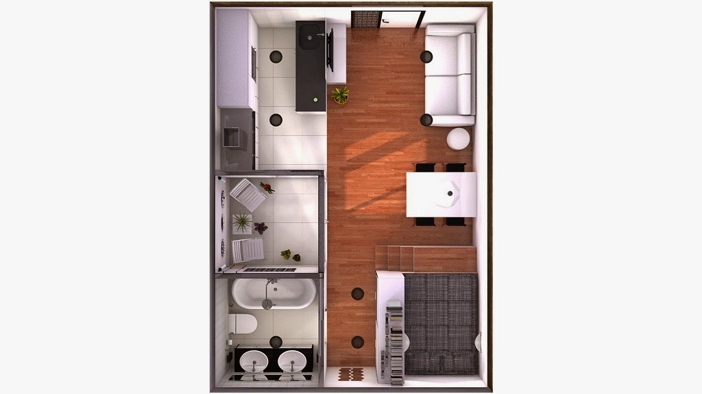 Recopilación de planos de casa pequeñas (mis minipisos)