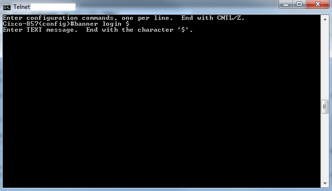 The Super Kev Super Blog: Cisco IOS - MOTD, Exec and Login Banner
