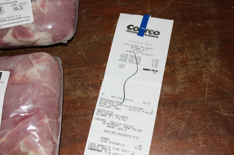 Pricebusters Saving Your Hard Earned Money: Pork Loin at Costco