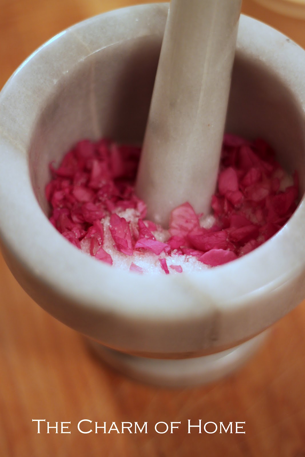 The Charm of Home: Making Rose Sugar