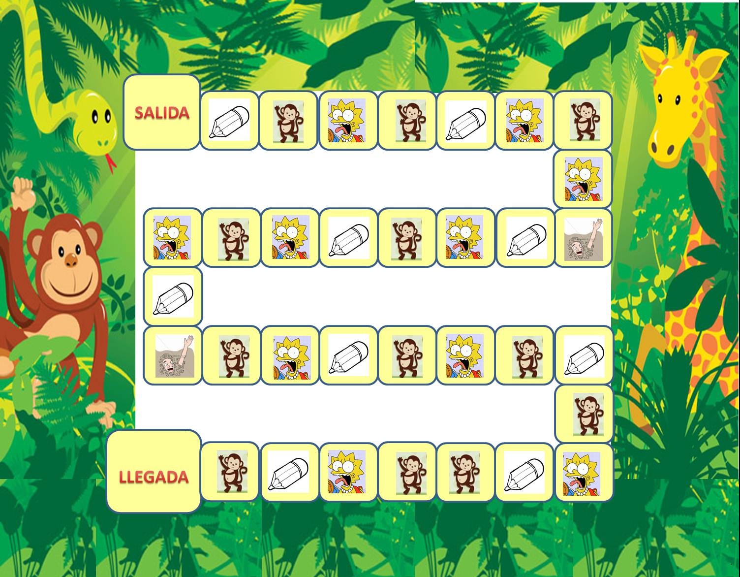 MIS PRIMERAS CLASES DE ESPAÑOL: Juego de la jungla