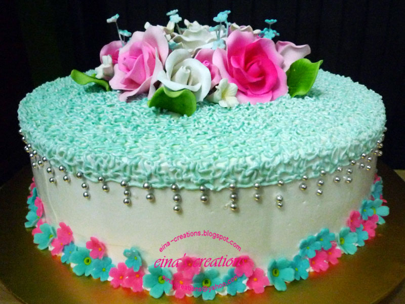 Eina's Creations: Kek Kahwin 2 tingkat