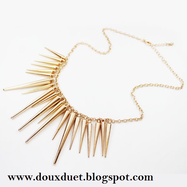 Duèt : Gold Spike Necklace