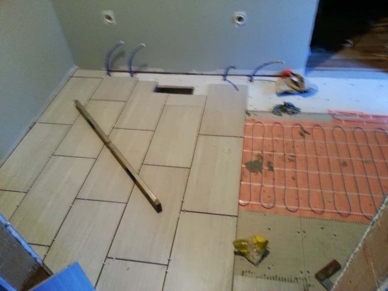 Insulated Concrete Forms TF Systems house: Trim, doors, well, tile, ect.