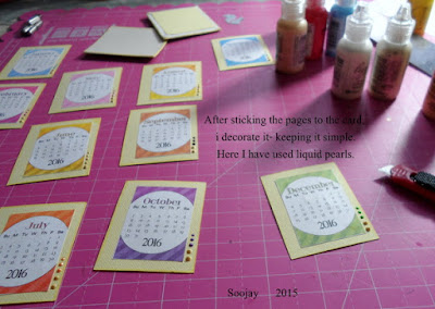 Mini Calender Making