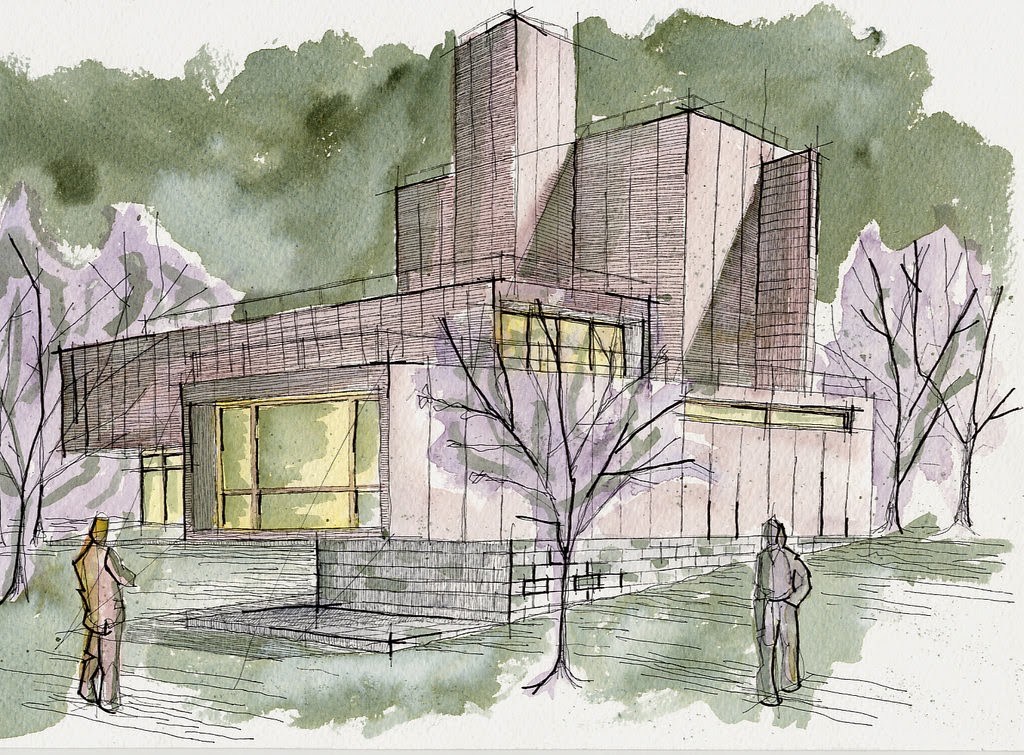 Ilustrarte10: Arquitectura. Perspectiva cónica