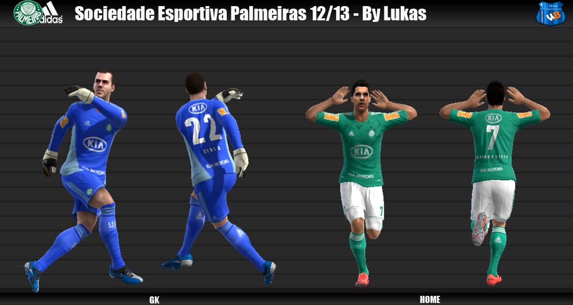 KitSet Palmeiras 12/13 - By Lukas | Pes 2012 ~ Kits By Lukas | Kits ...