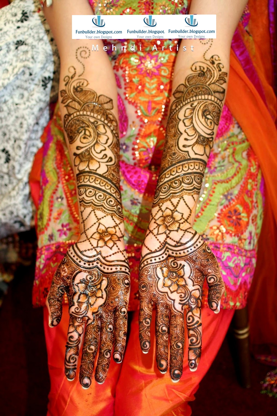 Very beautiful Full hands and arm mehendi designs indian mehedni ...