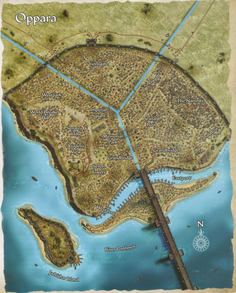 Pathfinder: Hauntings & Harrowings: Oppara City Map