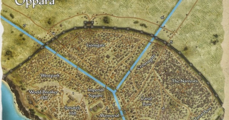 Pathfinder: Hauntings & Harrowings: Oppara City Map