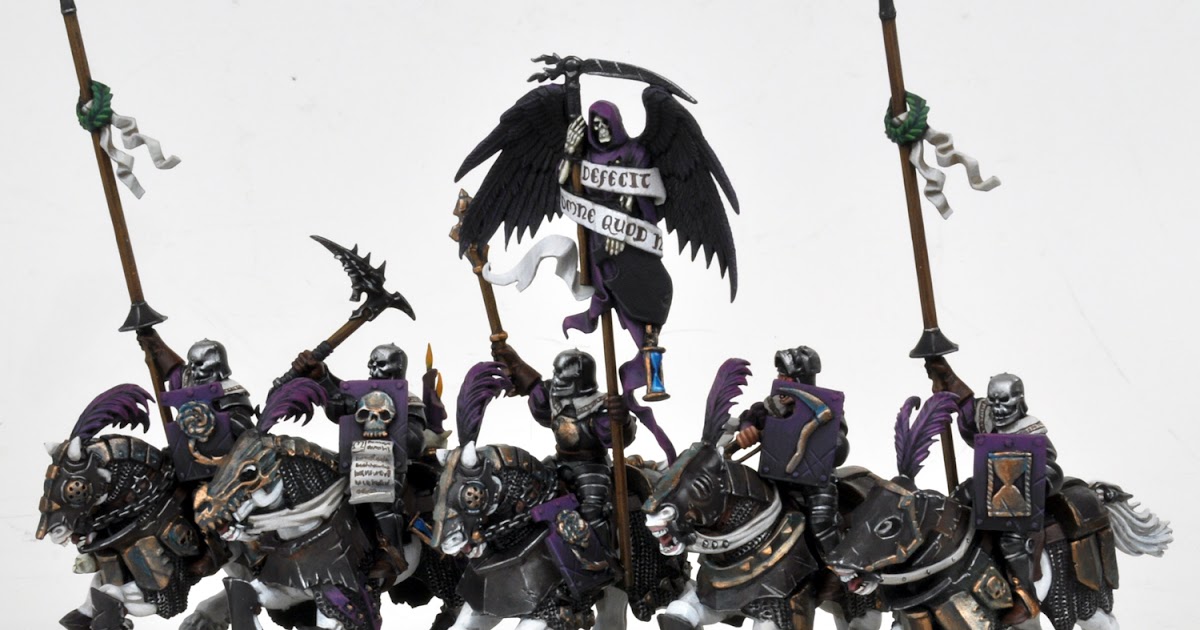 davetaylorminiatures: And back to the Knights of Morr (plus post 300!)
