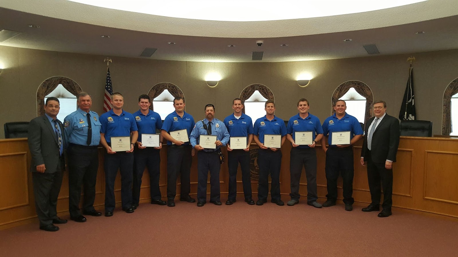 RFD celebrates new paramedic graduates ~ Rockledge Professional Fire ...