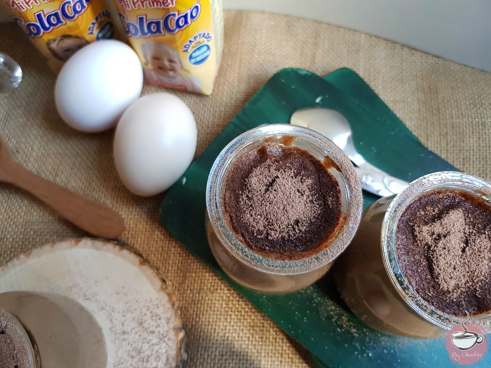 Cuadernos de cocina: Natillas de yema y ColaCao
