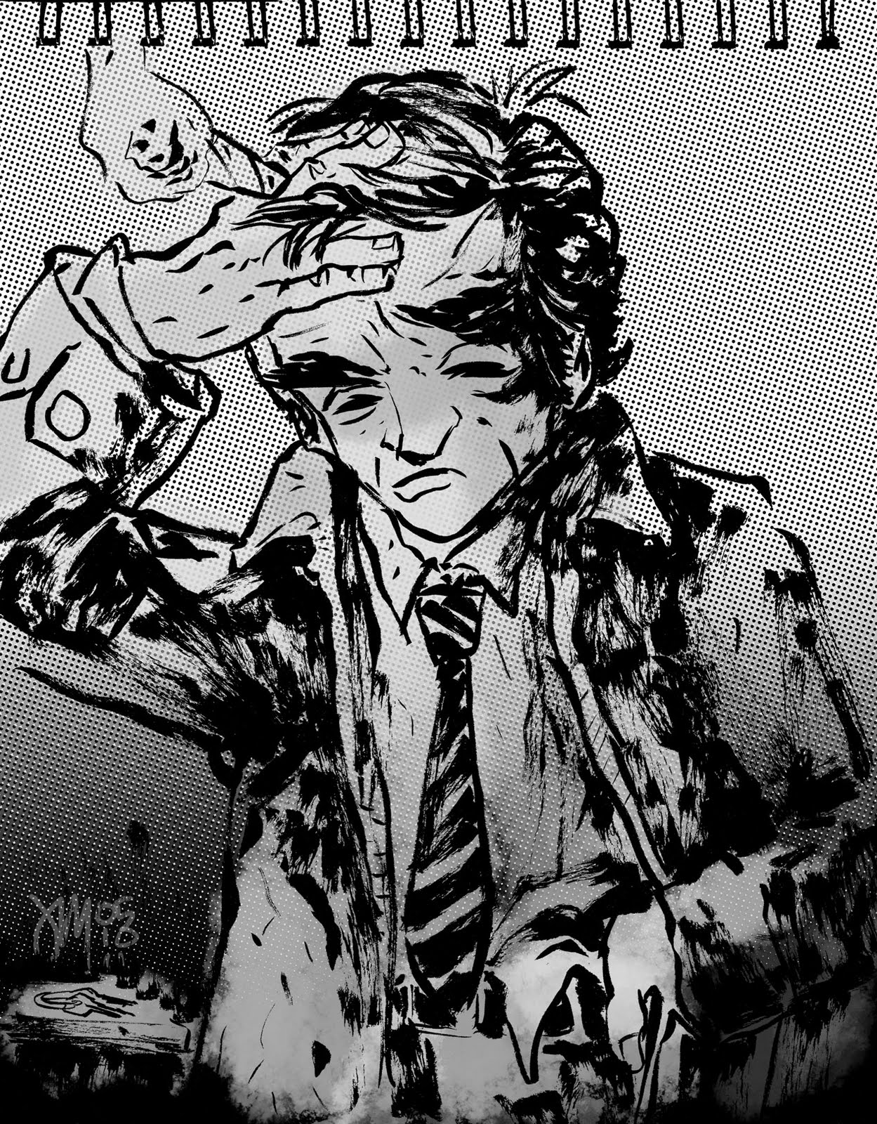 Red Rocket Comics: Columbo Contemplates His Lost Keys