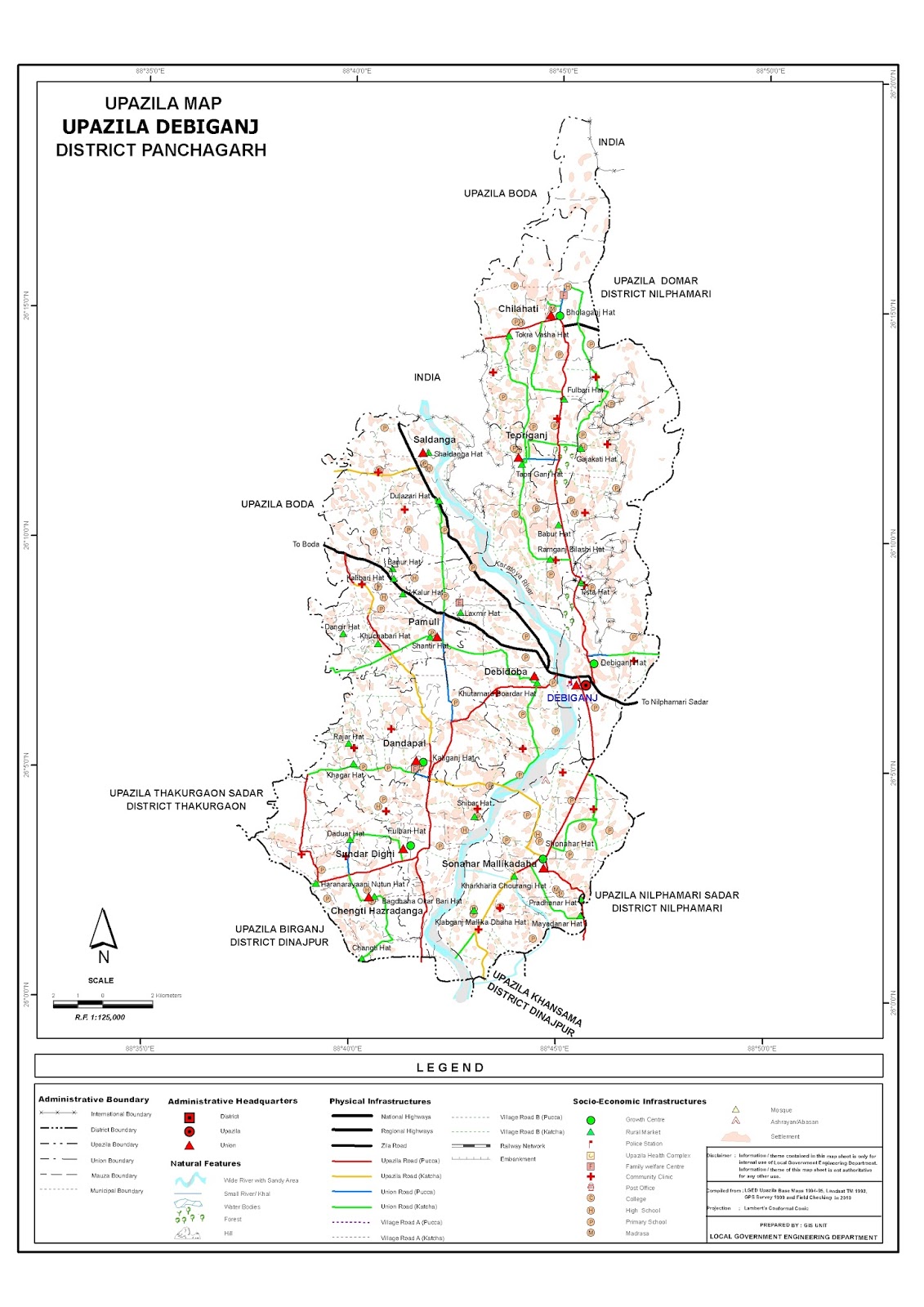 UMAR CREATION: Panchagarh Map পঞ্চগড় ম্যাপ