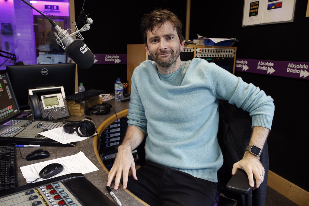 PHOTOS: David Tennant Co Hosts The Absolute Radio Breakfast Show