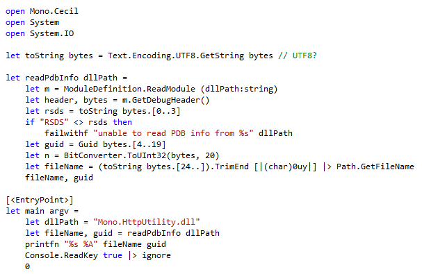 Taggart Software: Assembly to PDB to Source Files
