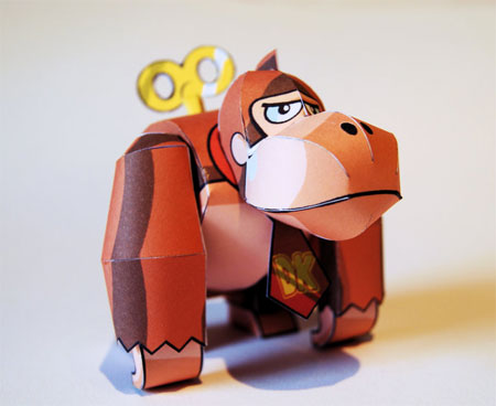 Papercraft - Wind-up Donkey Kong - Papercraft4u | Free Papercrafts ...
