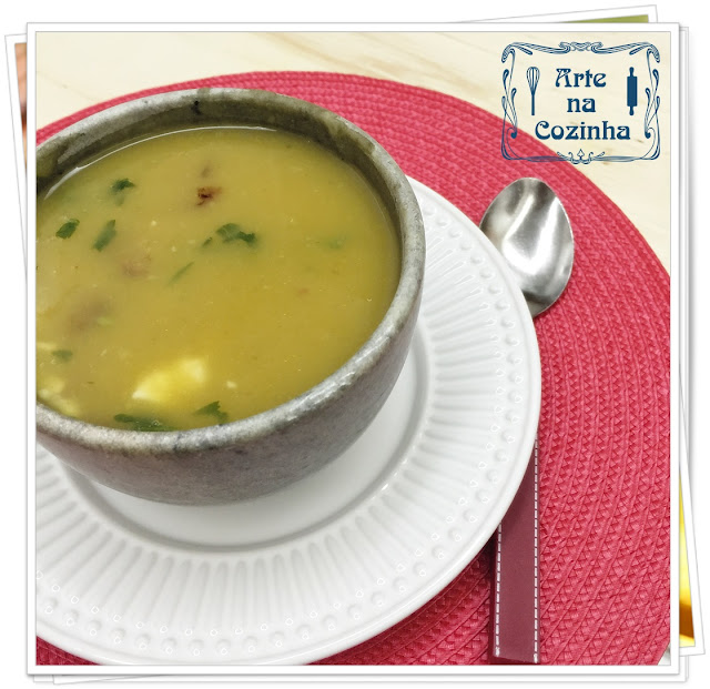 Arte na Cozinha: Sopa de abóbora, cenoura e batata doce