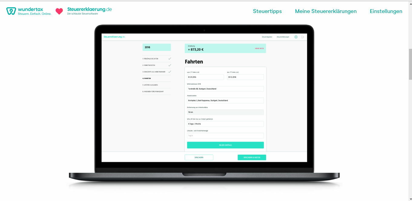 Steuererklärung schnell und online mit WUNDERTAX | Apfelbäckchen ...