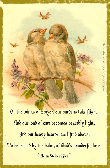 Little Birdie Blessings : Poem ~ The Wings of Prayer
