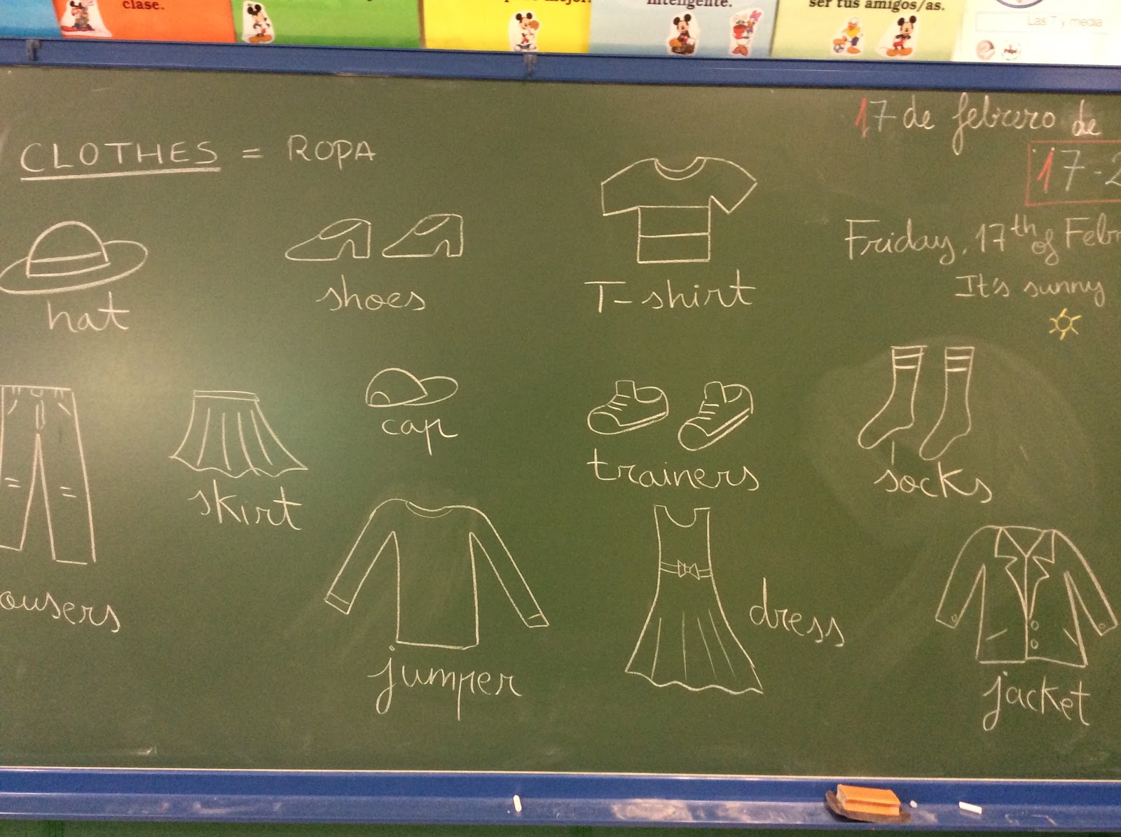 AULA DE INGLÉS MIRASIERRA: 2 primaria: Clothes