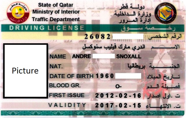 Obtaining driver's license in Qatar