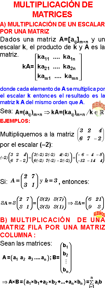MATRICES EJERCICIOS RESUELTOS PDF