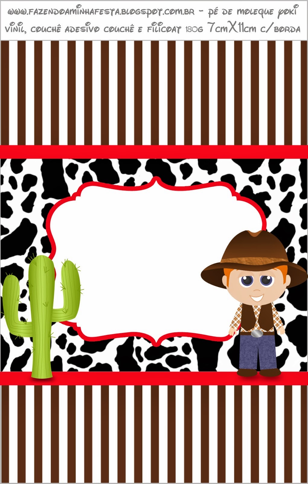 Cowboy or Western Party: Free Printable Candy Bar Labels. - Oh My ...