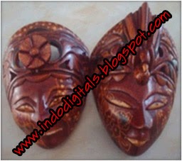 Distributor Topeng Batik Kayu Kerajinan Khas Indonesia Souvenir (Sell ...