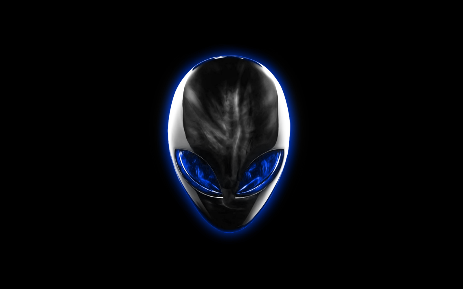 wallpapernarium: Alienware con efecto de cromo alucinante.