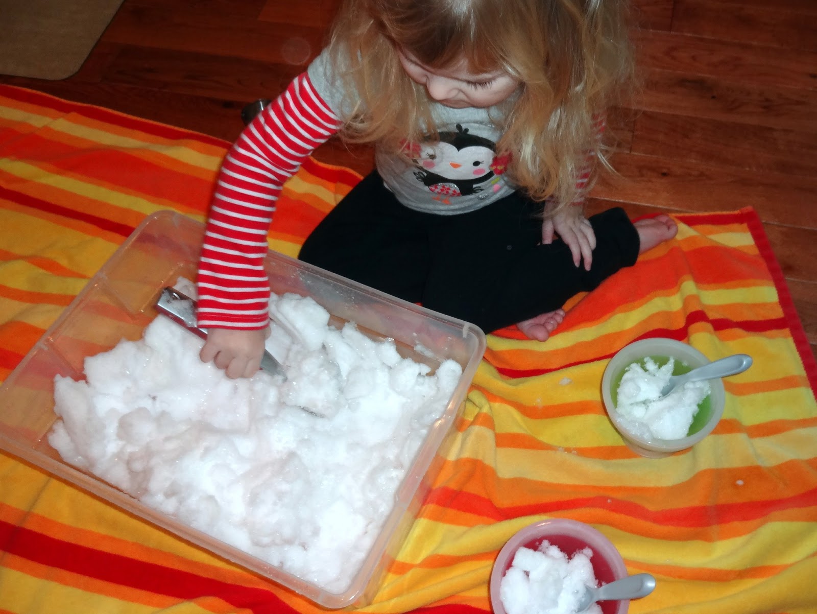 Mom's Tot School: Snow/Snowman