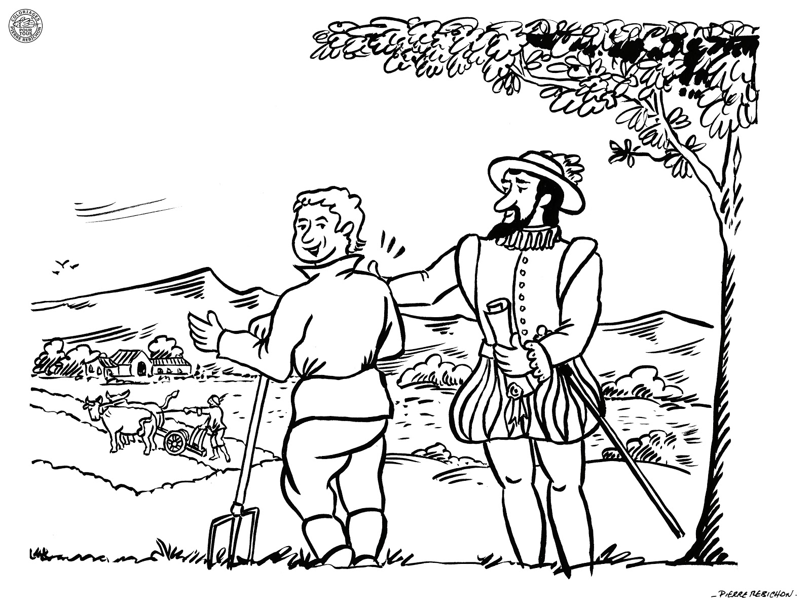 COLORIAGES POUR TOUS: L'HISTOIRE À COLORIER