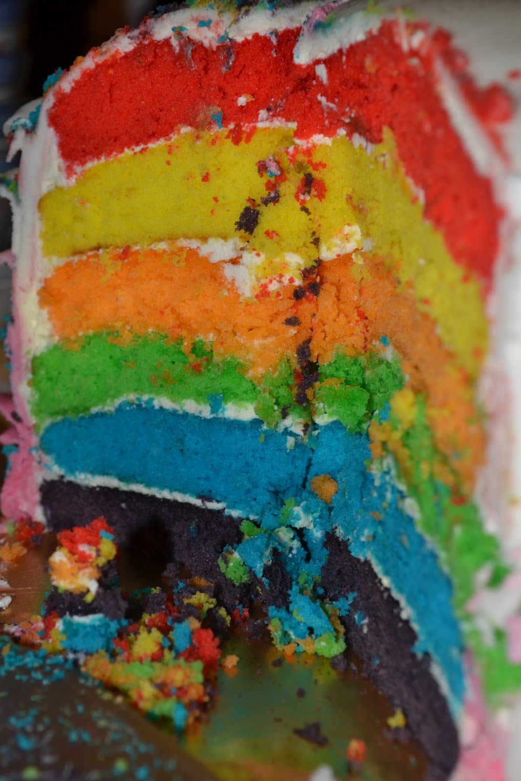 Deezert: Ombre Rainbow Ruffle Cake