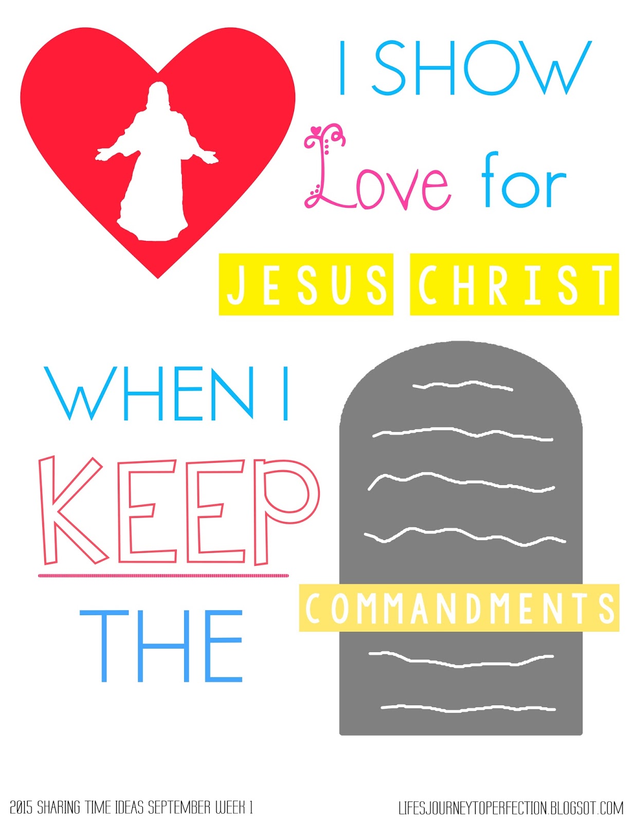 Life's Journey To Perfection: LDS Sharing Time Ideas for September 2015 ...