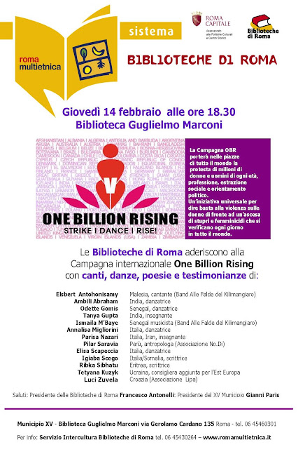 monteverdelegge: ONE BILLION RISING: Biblioteche di Roma contro la ...