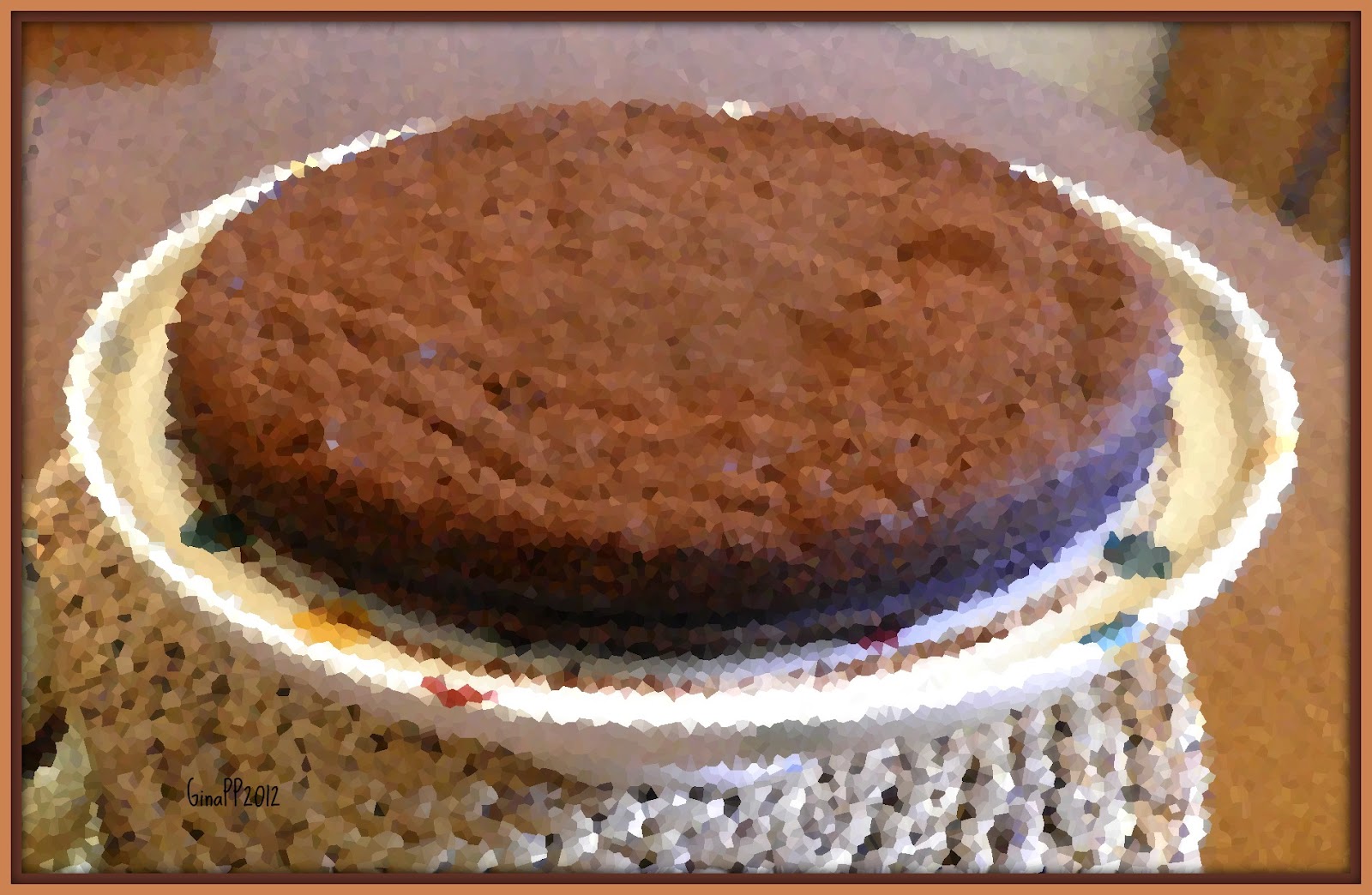 Un poco de todo...: Sunken drunken chocolate cake
