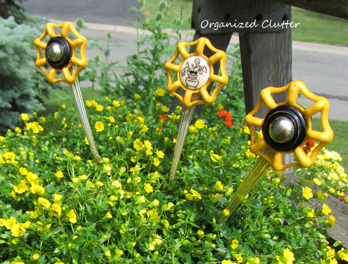 Fork & Faucet Handle Garden Flower Copy Cat - Organized Clutter