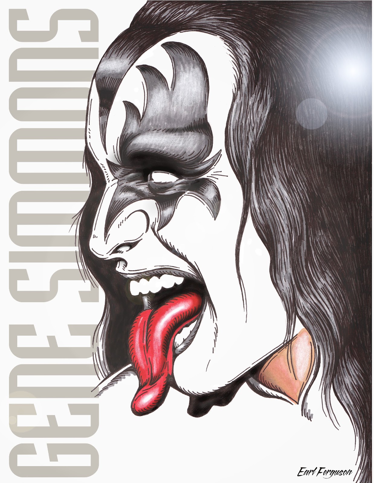 Gene Simmons Drawing