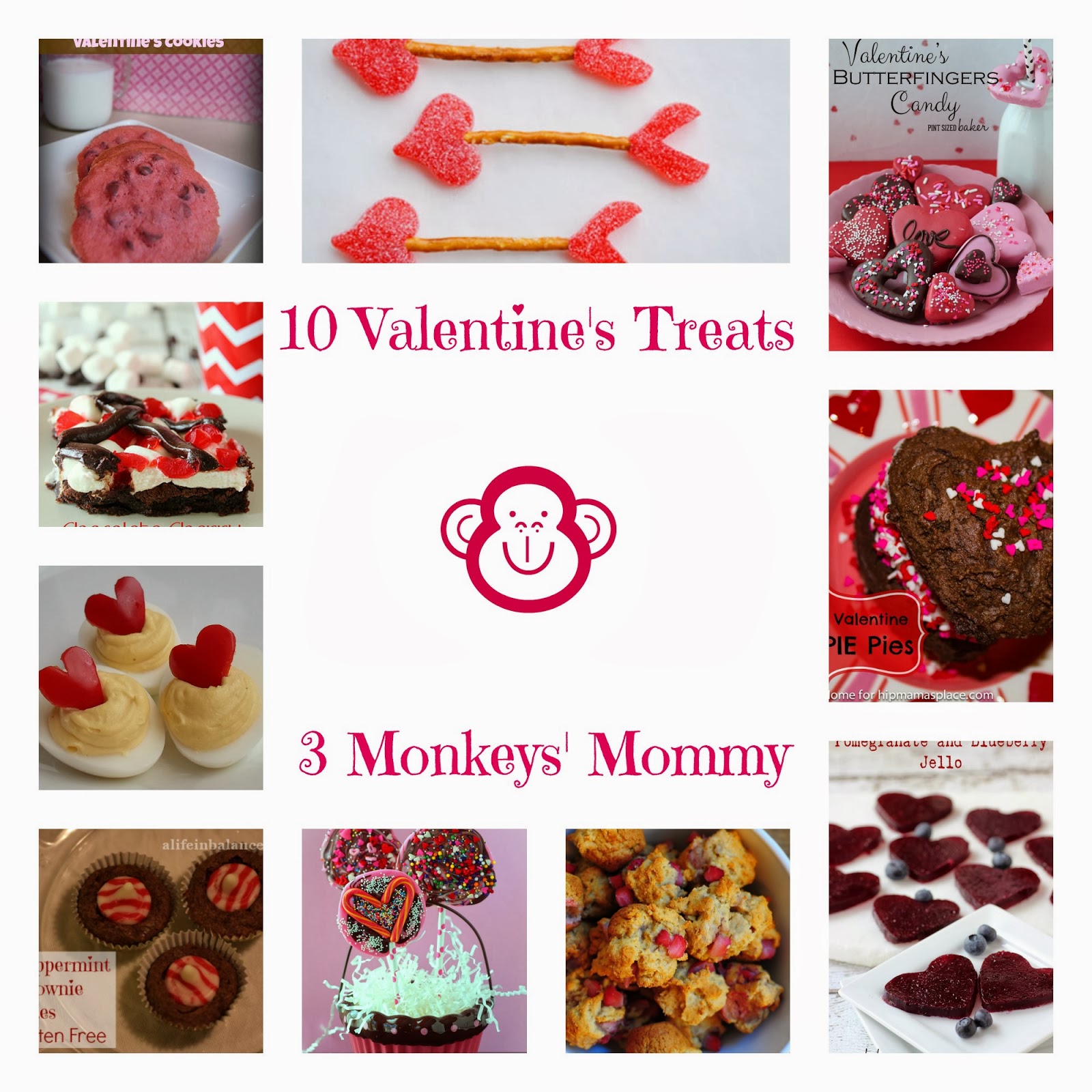 3 Monkeys' Mommy: 10 Homemade Valentine Goodies {Perfect Pins}