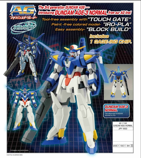 GUNDAM GUY: AG 1/144 Gundam AGE-3 Normal - New Official Images