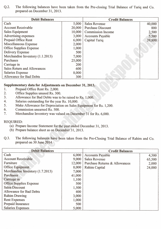 Adamjee Coaching: AdamjeeCoaching Guess Papers 2016 for Class 11th ...