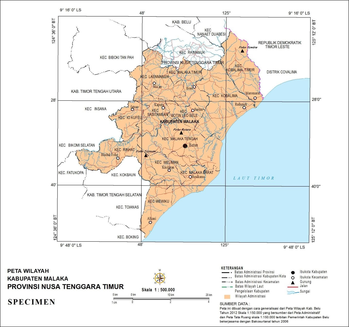 Kabupaten Malaka Provinsi Nusa Tenggara Timur | Tata Guna Lahan