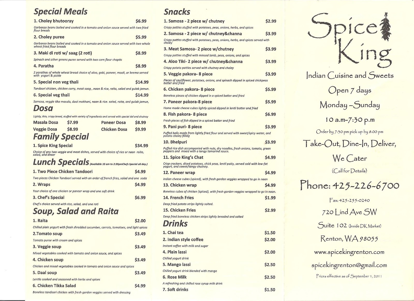 Restaurants N Renton: DK's Market has the SPICE KING