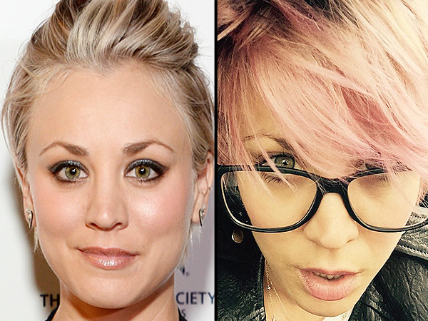 MASTI FOR TIME PASS: Kaley Cuoco dyes her hair, eyebrows bright ...