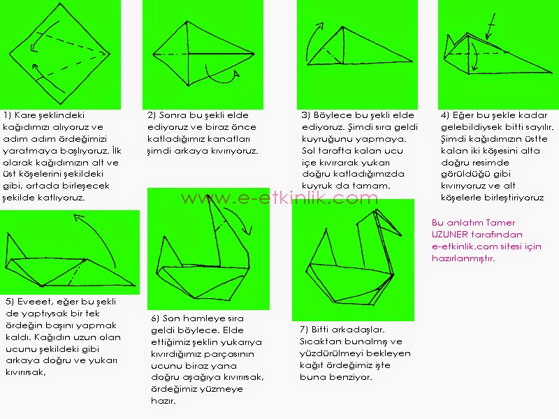 Resim Sitesi : Origami Kağıttan Ördek Yapımı